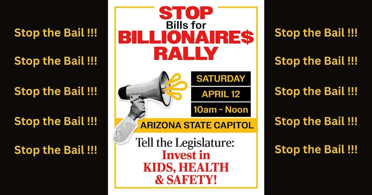 Stop Bills for Billionaires and Postcard Writing Rally · Indivisible